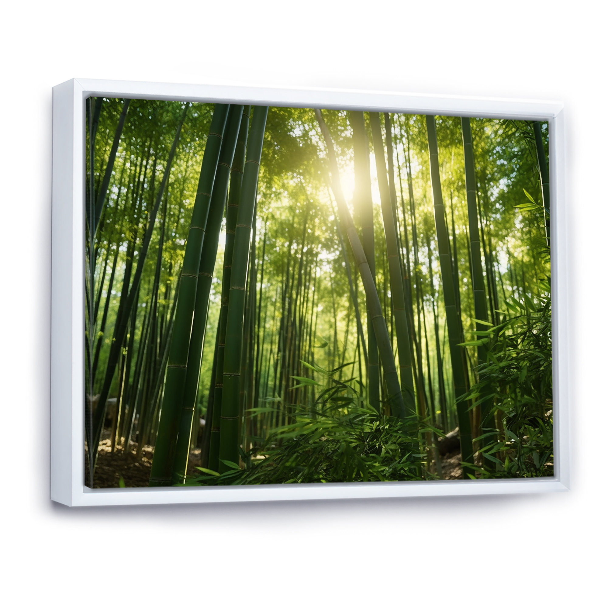 Bay Isle Home™ Dynamic Light Bamboo Grove II On Canvas Print | Wayfair